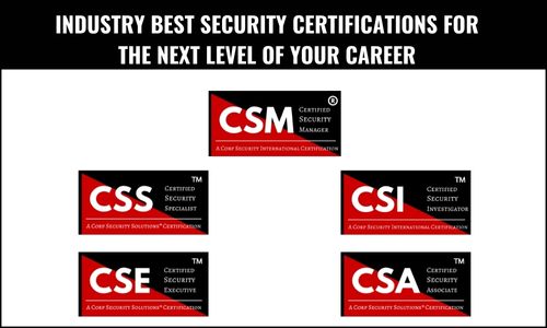 Corp Security International Certifications – CorpSecurity Exam Portal