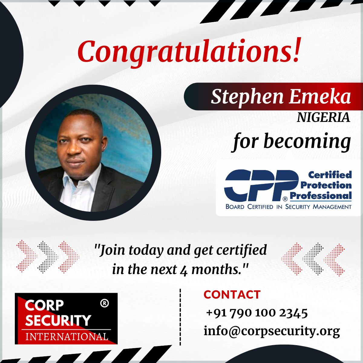 Stephen Emeka – CorpSecurity Exam Portal